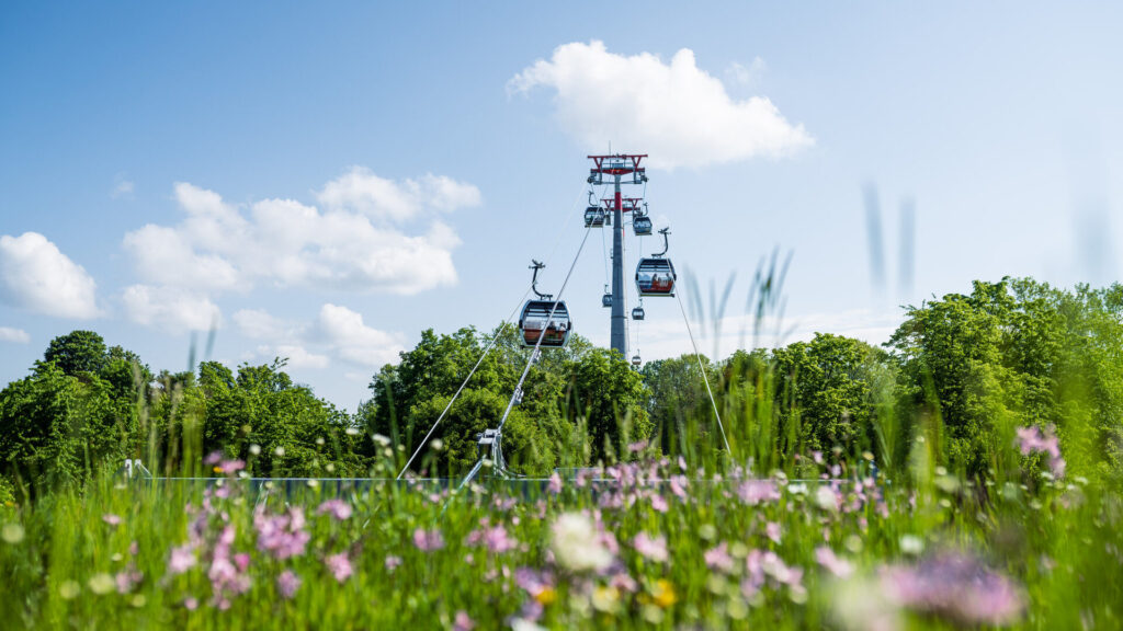 Doppelmayr-Seilbahn verbindet Ausstellungsparks der BUGA in Mannheim